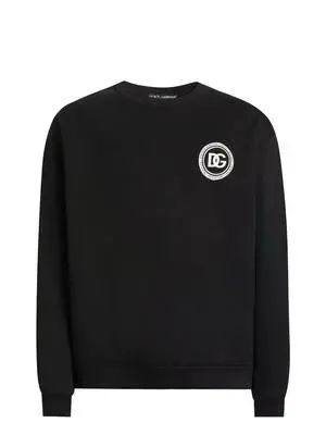 Dolce & Gabbana Logo Patch Sweatshirt - Black