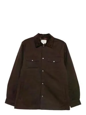 MC2 SAINT BARTH Corduroy-collar Chest-pocket Shirt Jacket - Brown