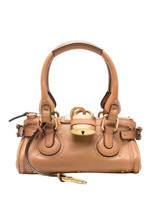 Chloé Small Paddington Leather Tote Bag - Brown