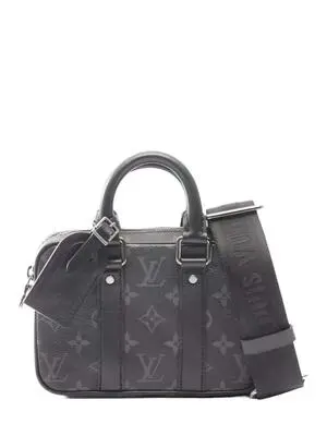 LOUIS VUITTON Nano Monogram Eclipse Porte Documents Voyage Satchel - Black