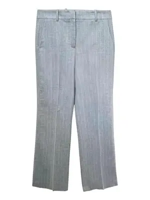 Peserico Striped-pattern Trousers - Grey