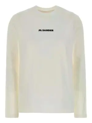 JIL SANDER Crew-neck Cotton T-shirt - Neutrals