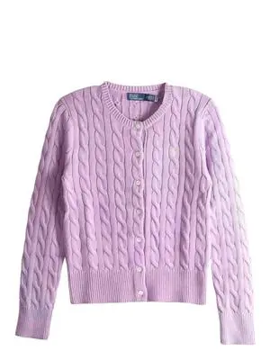 Polo Ralph Lauren Cable-knit Buttoned Cardigan - Purple
