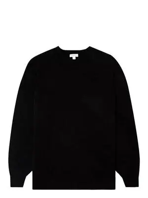 Sunspel Crew-neck Sweater - Black