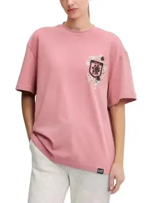 Emporio Armani Floral-print T-shirt - Pink