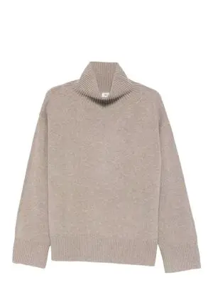 Soft Goat Turtleneck Cashmere Sweater - Neutrals