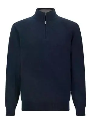 Boggi Milano Half-zip Pullover - Blue