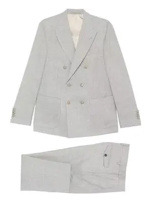 Eleventy Double-breasted Suit - Grey