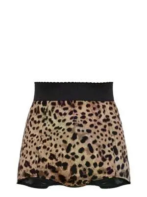 Dolce & Gabbana Animal-print Shorts - Brown