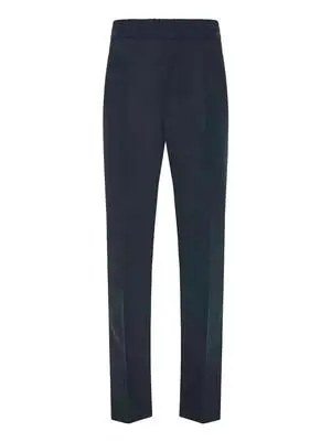 Zegna Elastic-waistband Trousers - Blue