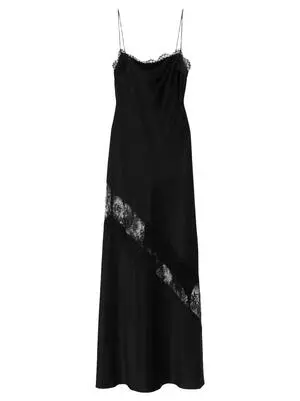 Alex Perry Floral Lace Maxi Dress - Black