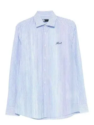 Karl Lagerfeld Striped Modern Fit Shirt - Blue