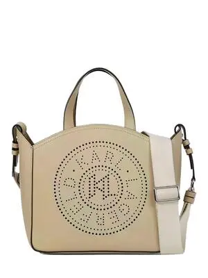 Karl Lagerfeld Small K/circle Tote Bag - Neutrals