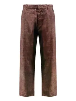 MASSIMO OSTI STUDIO Wool Trousers - Brown