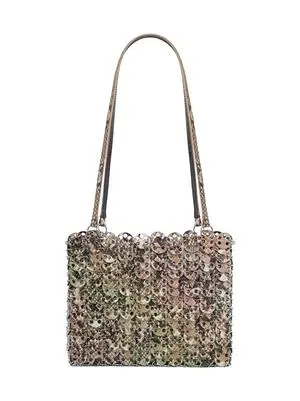Rabanne 1969 Flip Python-effect Bag - Silver