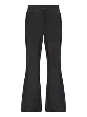 Manière De Voir Faux-leather Flared Leggings - Black