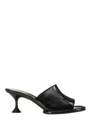 SERGIO ROSSI 60mm Leather Mules - Black