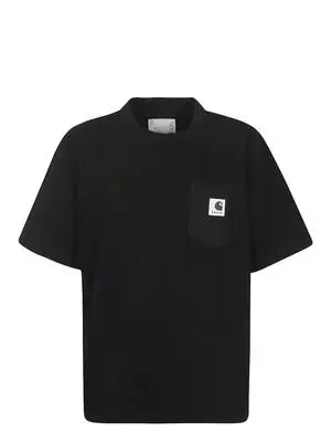 Sacai X Carhartt Wip Pocket T-shirt - Black