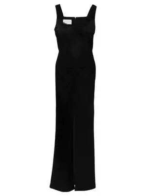 SILK LOVE & LACE Evelyn Corset Maxi Dress - Black