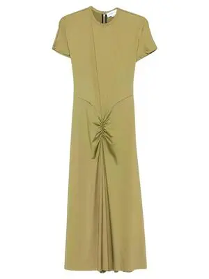 Victoria Beckham Blaire Short-sleeve Midi Dress - Green