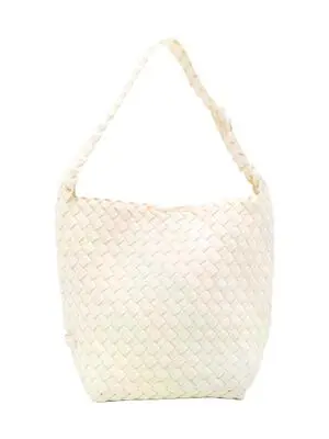 NAGHEDI Small Nomad Hobo Woven Tote Bag - Neutrals