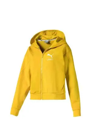 PUMA Zipped Hoodie - Yellow