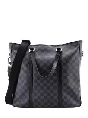 LOUIS VUITTON Tadao Handbag Damier Graphite Pm - Black
