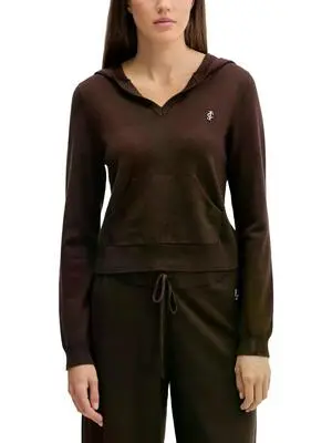 Juicy Couture Hooded Pocket Top - Brown