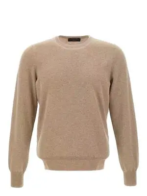 GRAN SASSO Crew-neck Top - Neutrals