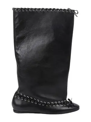 ALL IN Eyelet Level Flat Boots