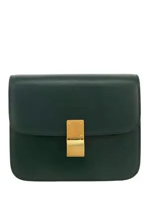 Celine 2010's Classic Box Teen Shoulder Bag - Green
