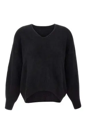 BOSS V-neck Long Sleeve Sweater - Black