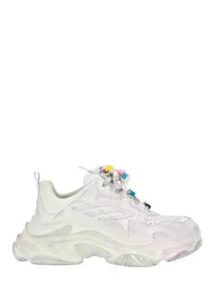Balenciaga Triple S Charm-embellishment Sneakers - White