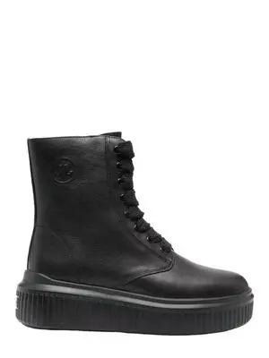 JANET & JANET 45mm Lace-up Platform Combat Boots - Black