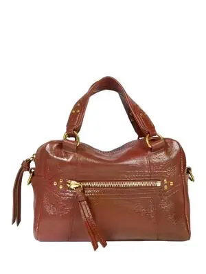 Jérôme Dreyfuss Mini Lucky Zip Bowling Tote Bag - Brown