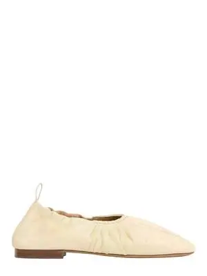 MANSUR GAVRIEL Ruched Ballerina Flat - Neutrals