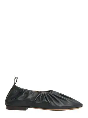 MANSUR GAVRIEL Ruched Ballerina Flats - Black
