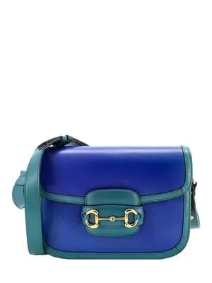 Gucci Horsebit 1955 Small Shoulder Bag - Blue