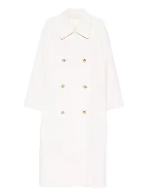 TOTEME Double-breasted Wool Coat - Neutrals
