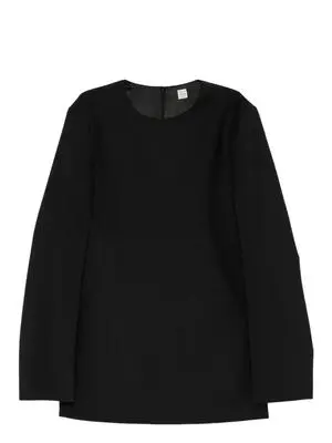 TOTEME Round-neck Blouse - Black