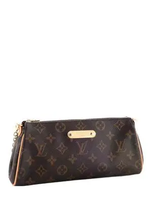 LOUIS VUITTON Eva Monogram Canvas Clutch - Brown