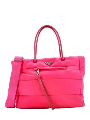 Prada Tessuto Small Satchel - Pink