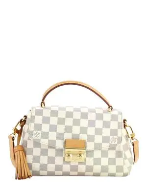 LOUIS VUITTON Croisette Handbag Damier - White