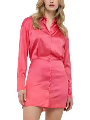 Patrizia Pepe Buttoned Mini Dress - Pink