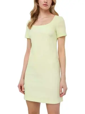 Patrizia Pepe Cut-out Mini Dress - Yellow