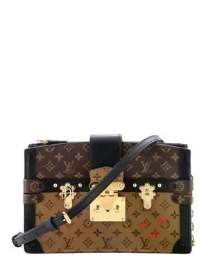 LOUIS VUITTON Trunk Reverse Monogram Canvas Clutch - Brown