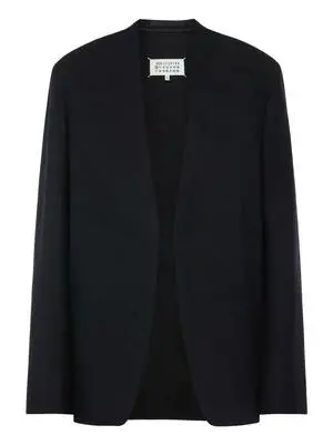 MAISON MARGIELA Four-stitch Open-front Blazer - Black
