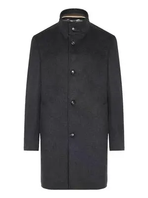 BOSS Button-up Coat - Grey