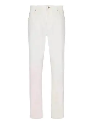 Balmain Straight-leg Cotton Jeans - White