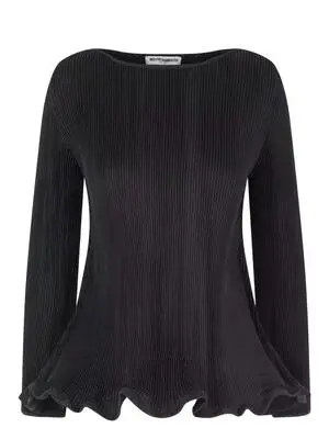 MELITTA BAUMEISTER Pleated Blouse - Black